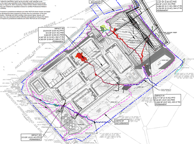 Amazon's 7.5m sq ft data center park in King George County, Virginia ...