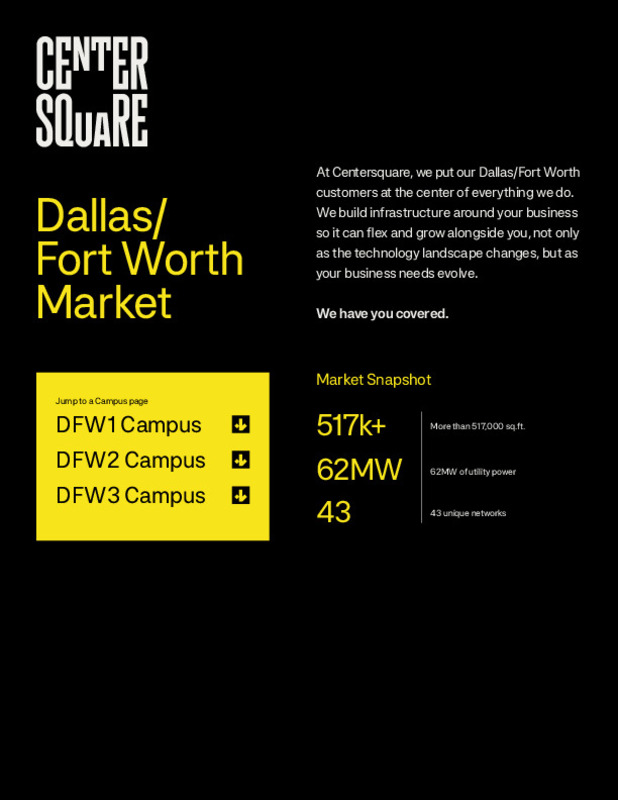 Centersquare: Allen DFW2 Data Center