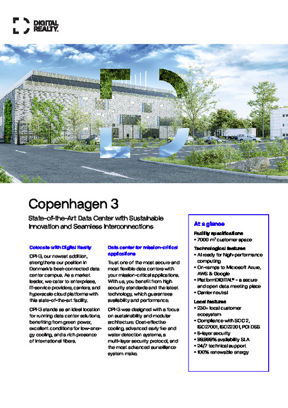 DR_Copenhagen_CPH3_Brochure.pdf - Digital Realty: CPH3 Data Center
