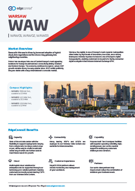 EdgeConnex-Warsaw-Data-Sheet.pdf - EdgeConnex Warsaw Data Center