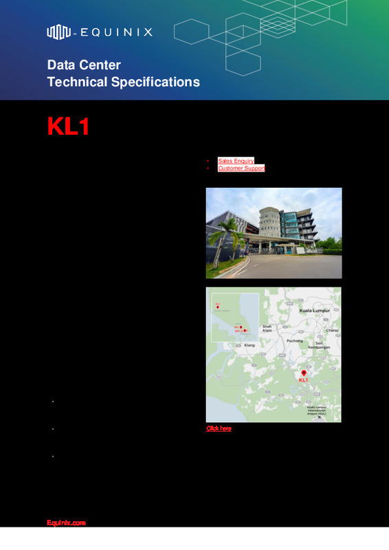 Equinix-ibx_kl1_en.pdf - Equinix Kuala Lumpur KL1 Data Center