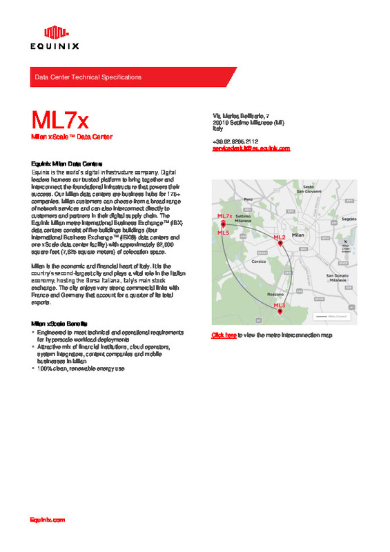 Equinix_ML7x_en.pdf - Equinix: ML7x Data Center