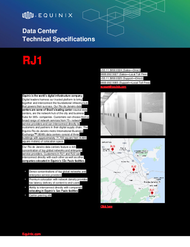 Equinix-ibx_rj1_en.pdf - Equinix Rio RJ1 Data Center