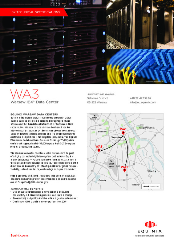 WA3_-_Site_Specifications__EN___A4_.PDF - Equinix WA3 Data Center