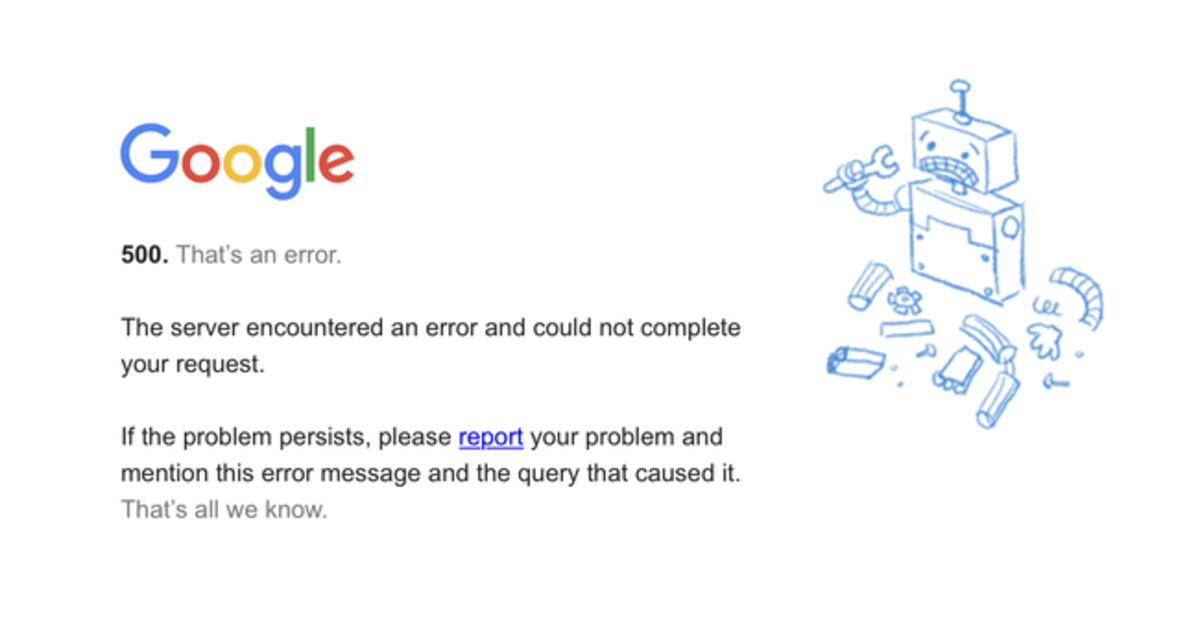 Google experiences widespread outage