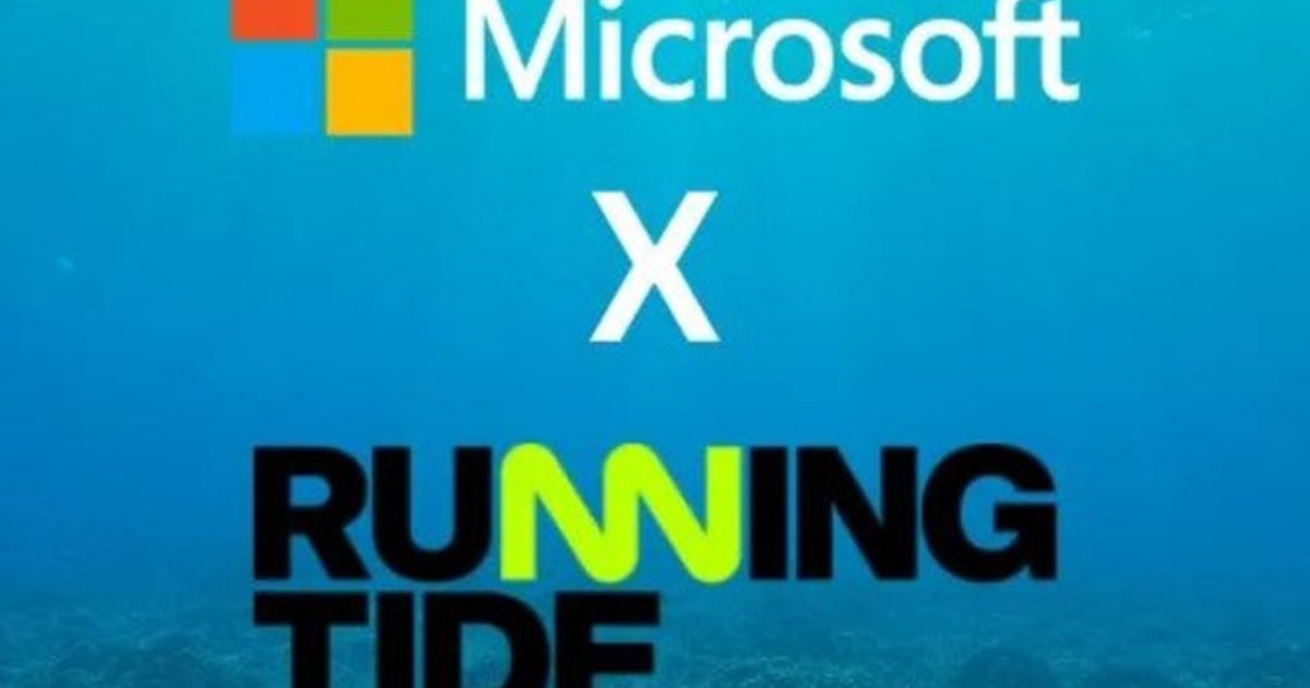 Microsoft announces CO2 removal initiative with Running Tide