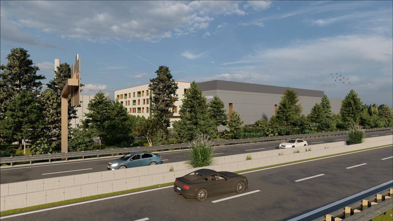 Rendering of Segro's Paris data center