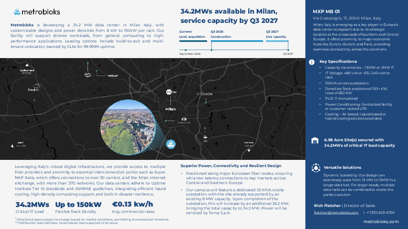 Metrobloks Data Centers and Colocation